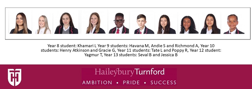Student Leadership group slide - Haileybury Turnford